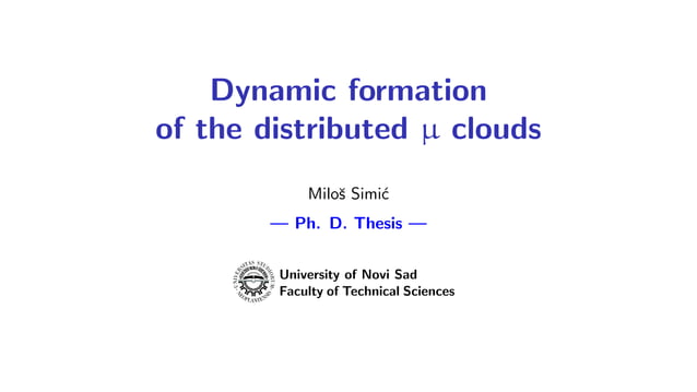 Dynamic formation of distributed micro clouds | PPT