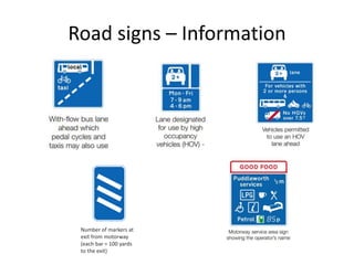 Main English Road Signs To Know | PPTX