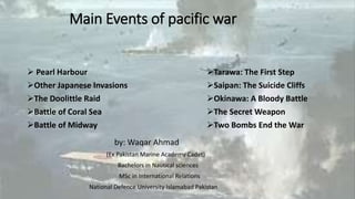 Main events of pacific war | PPTX