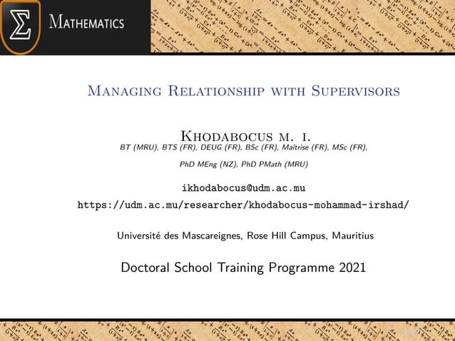 Managing Relationship with PhD Supervisors | PDF | Professional School ...