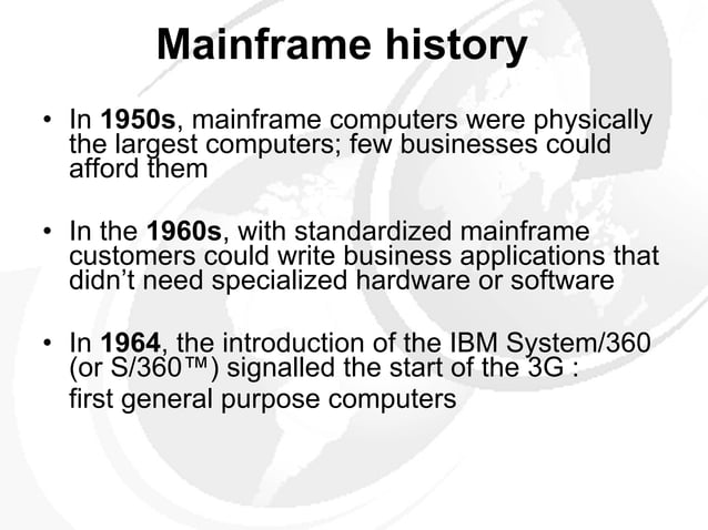 Mainframe | PPT