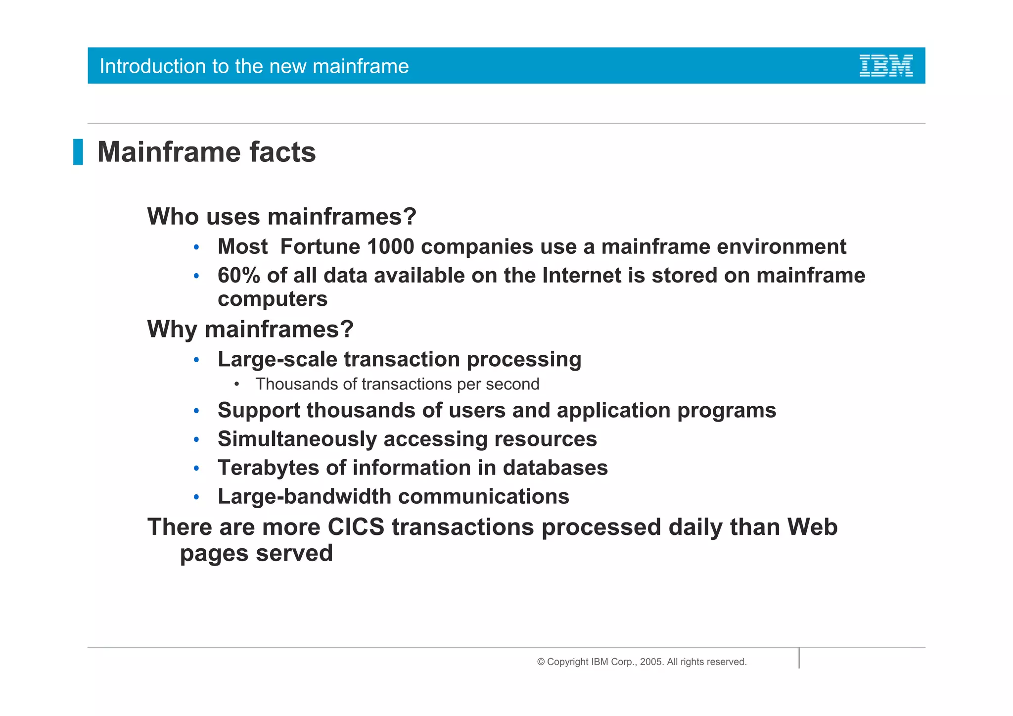 Mainframe | PDF