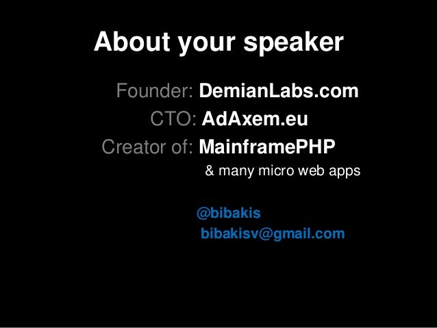 Mainframe, the fast PHP framework