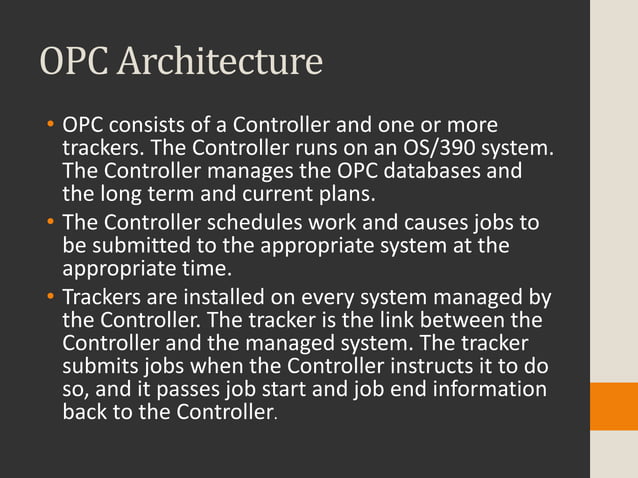 Mainframe - OPC | PPTX | Operating Systems | Computer Software and Applications