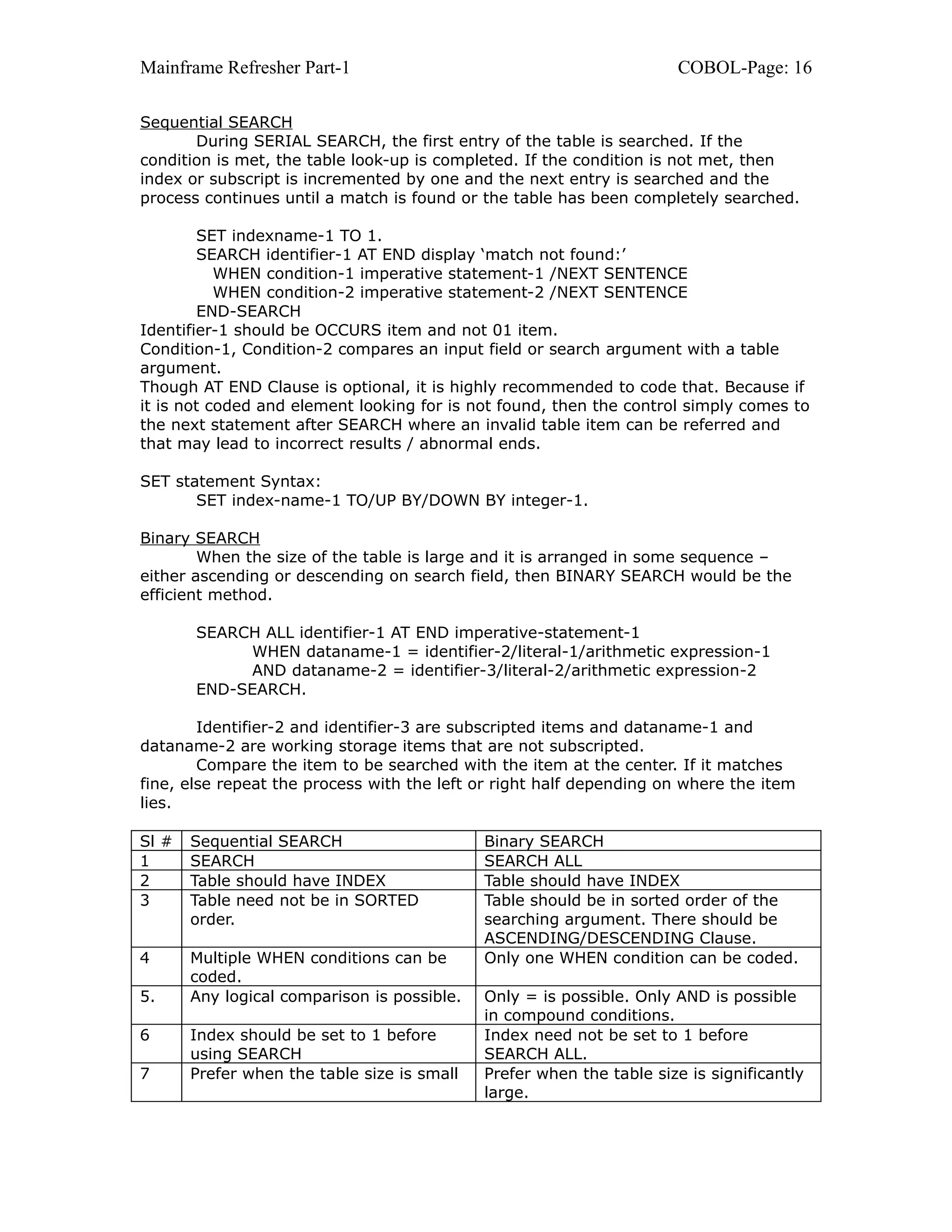 Mainframe refresher-part-1 | PDF
