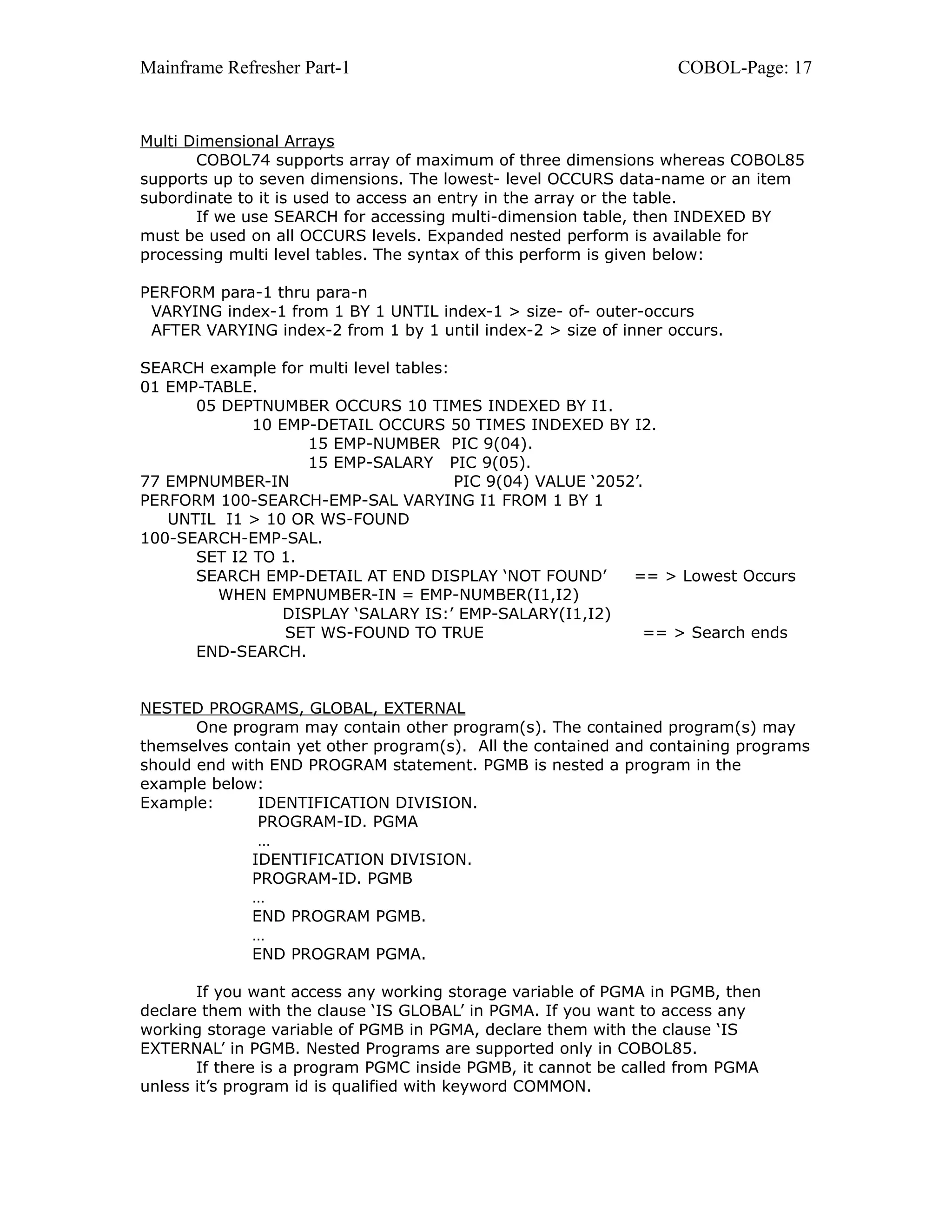 Mainframe refresher-part-1 | PDF | Programming Languages | Computing