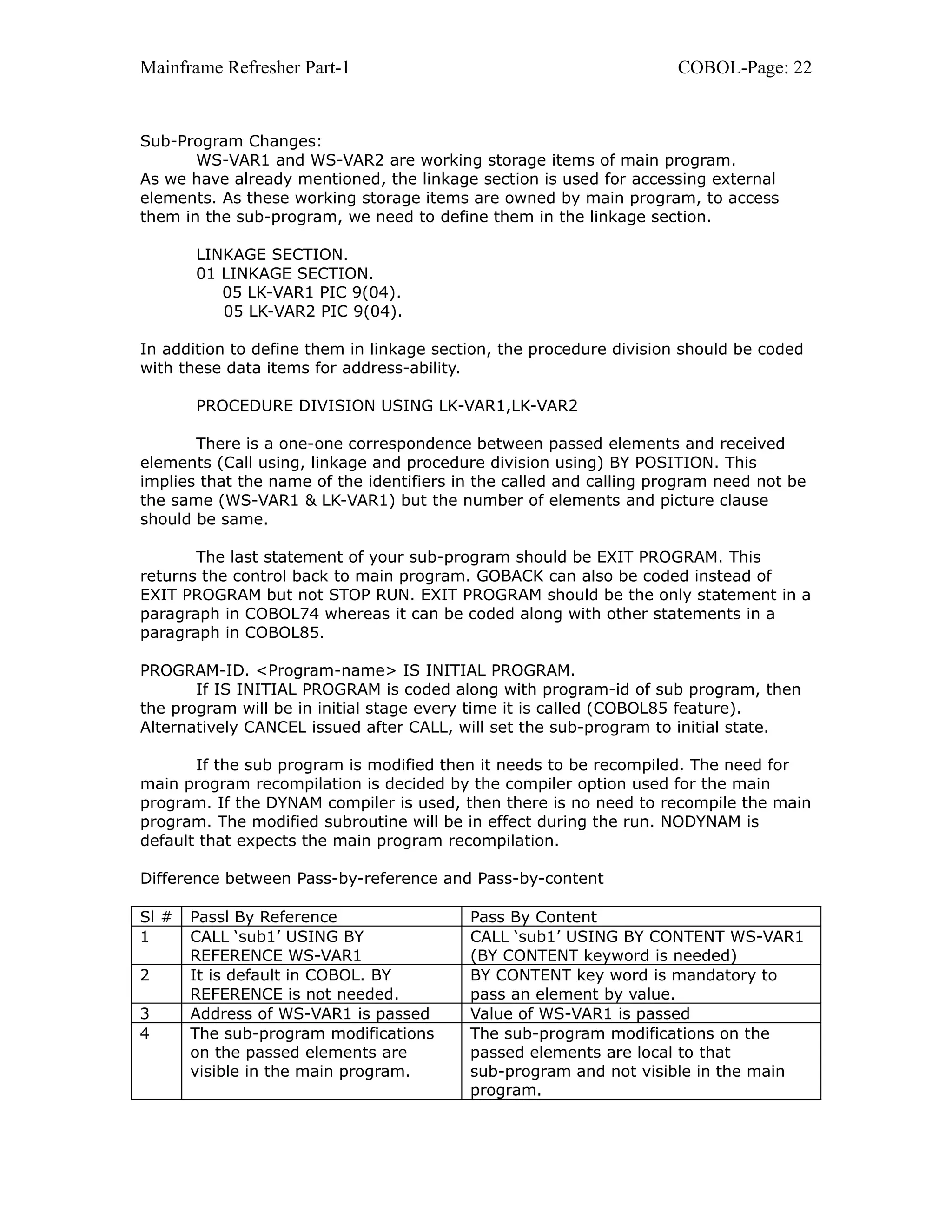 Mainframe refresher-part-1 | PDF