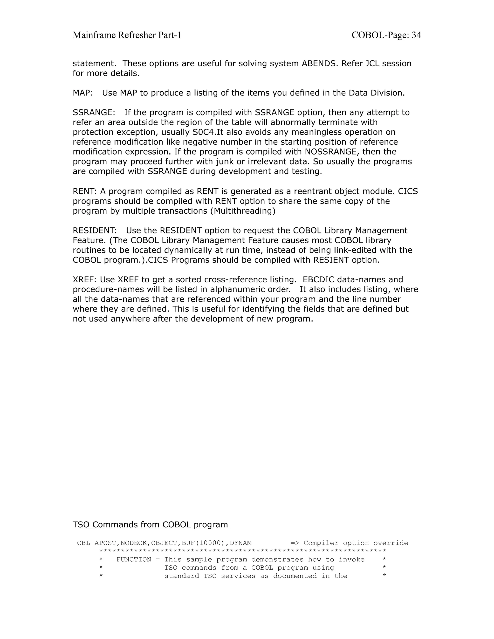 Mainframe refresher-part-1 | PDF