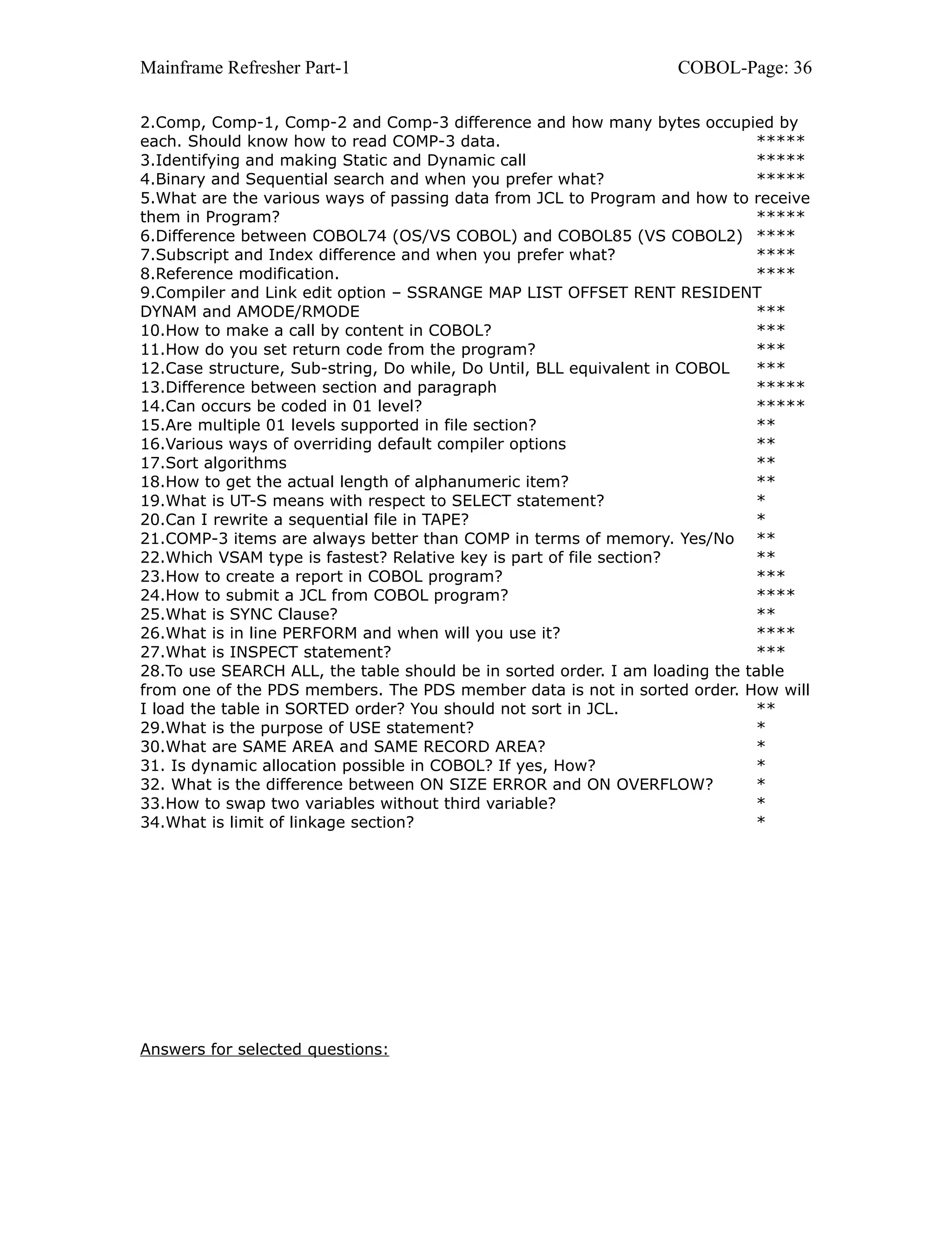 Mainframe refresher-part-1 | PDF