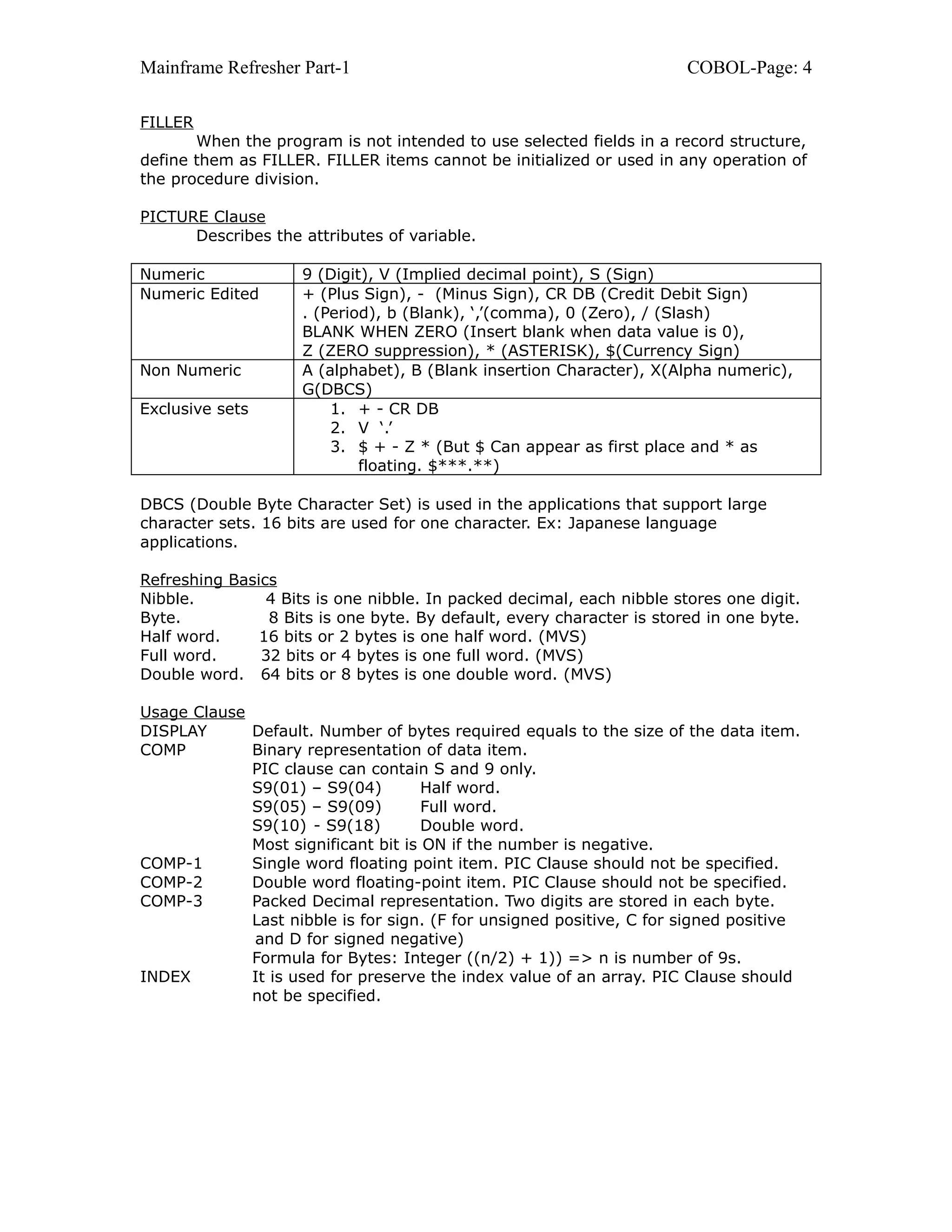 Mainframe refresher-part-1 | PDF