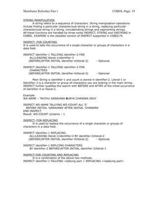 Mainframe refresher-part-1 | PDF