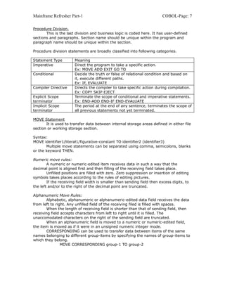 Mainframe refresher-part-1 | PDF