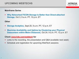 Advantages of Mainframe Replication With Hitachi VSP | PDF