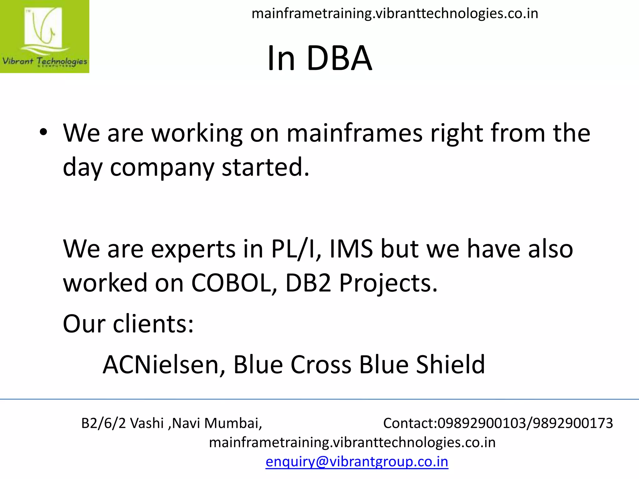 Mainframe training-course-navi-mumbai-mainframe-course-provider-navi ...