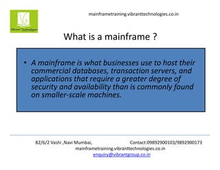 Mainframe training-course-navi-mumbai-mainframe-course-provider-navi ...