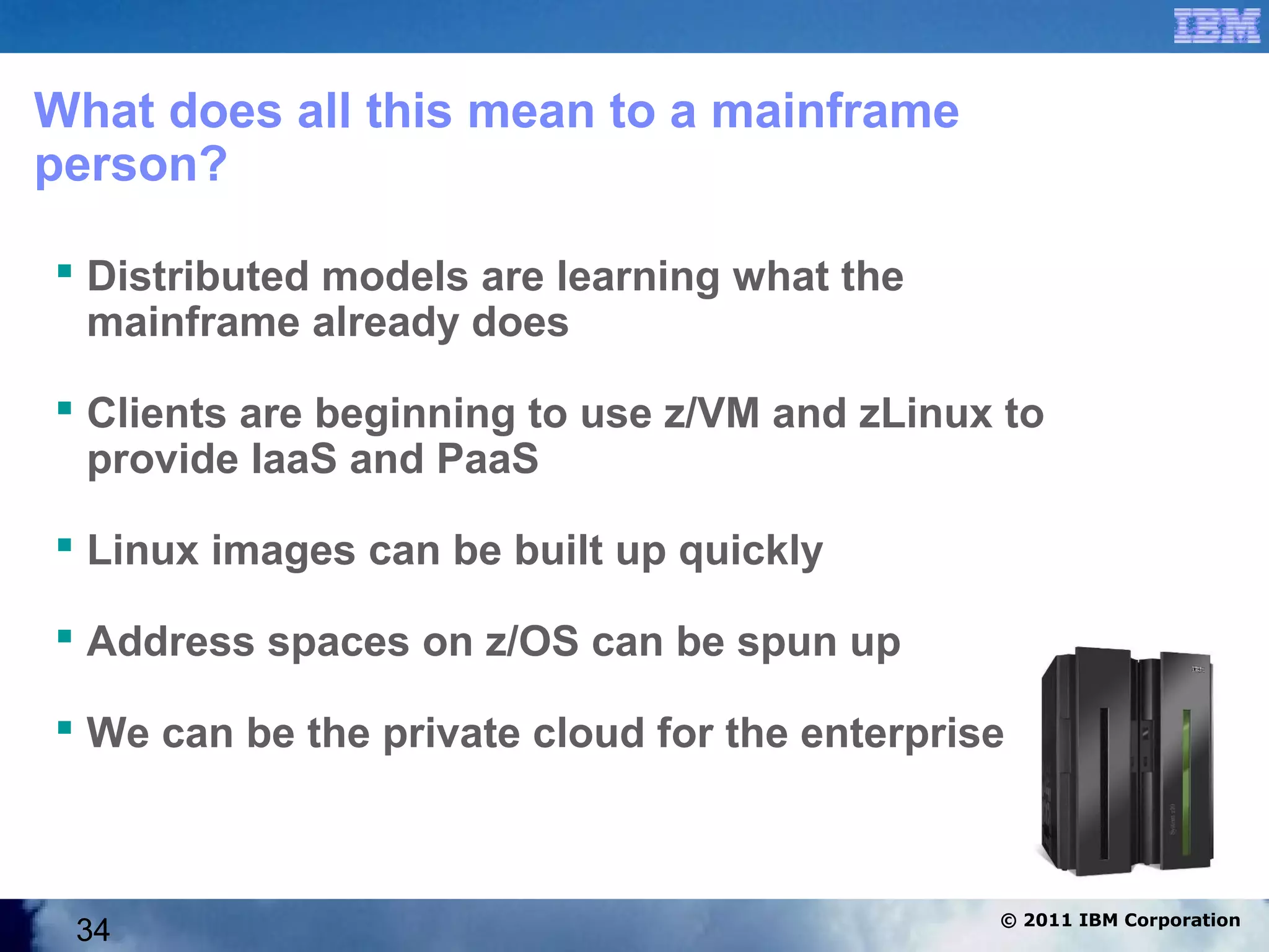 Mainframe cloud computing presentation | PPT