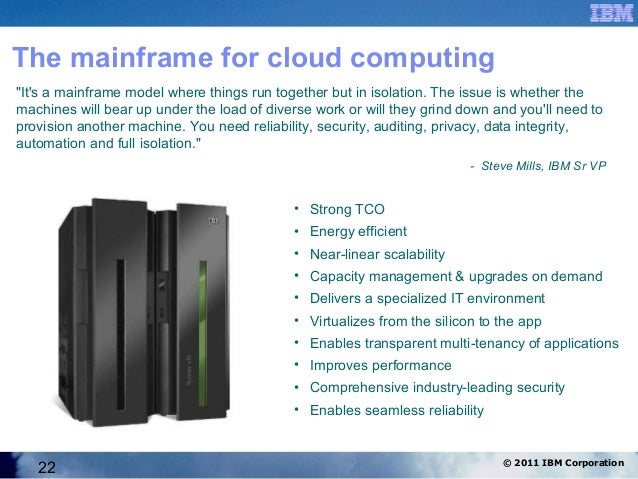 Mainframe cloud computing presentation