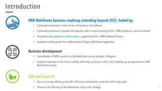 Mainframe Day 2022 -The NRB Group - the best partner of your z ...