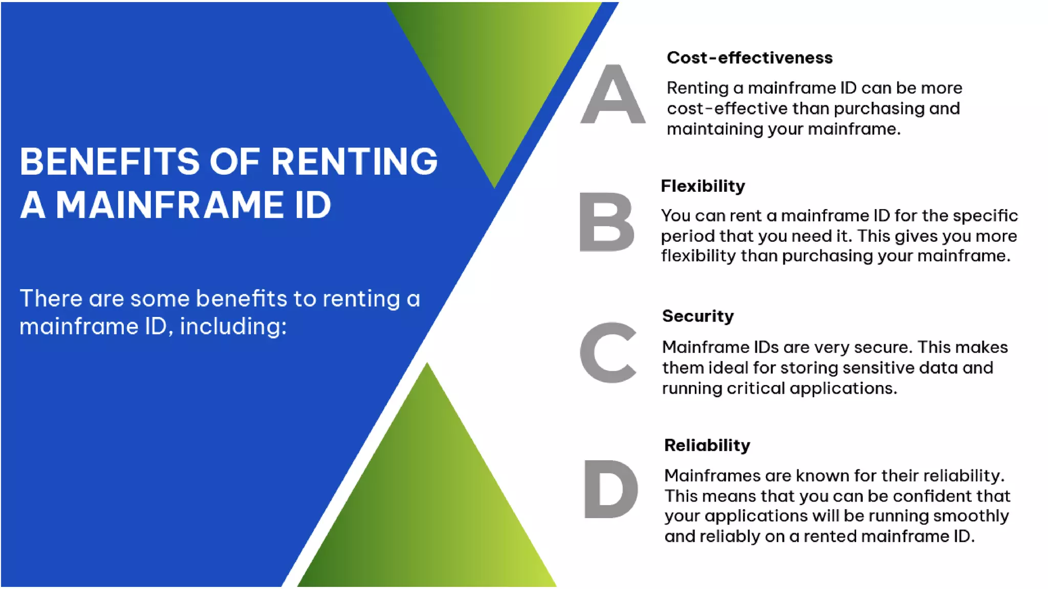 Mainframe ID for rent | PPTX