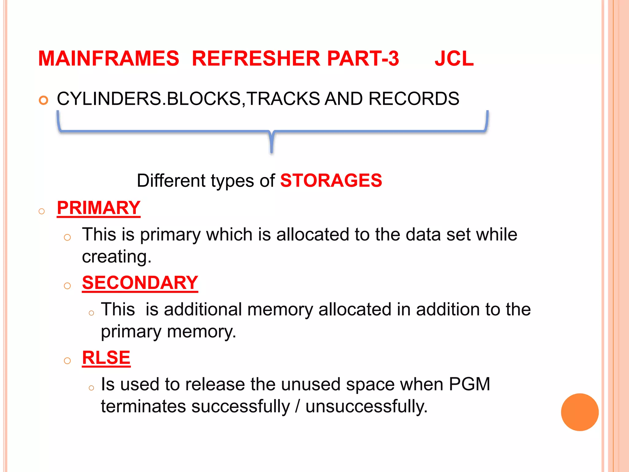 Mainframe jcl exec and dd statements part - 3 | PPTX | Programming Languages | Computing