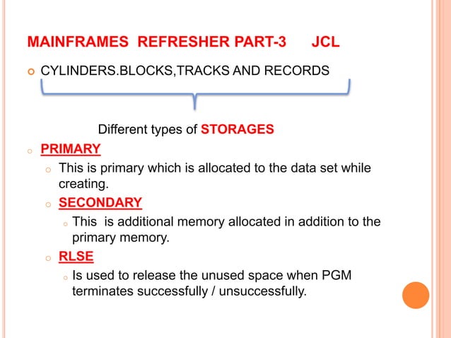 Mainframe jcl exec and dd statements part - 3 | PPTX | Programming Languages | Computing