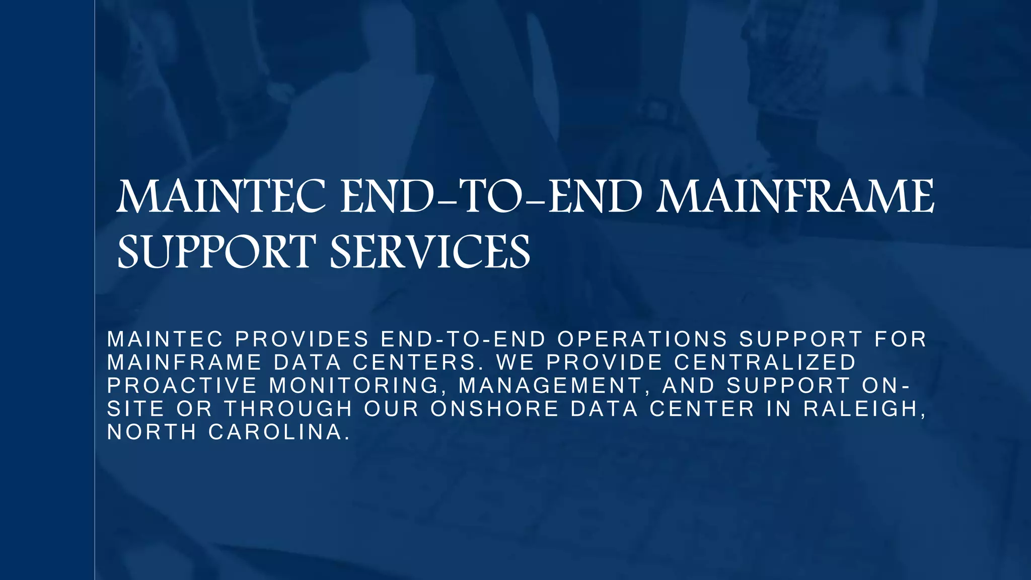 Mainframe operation support | PPTX