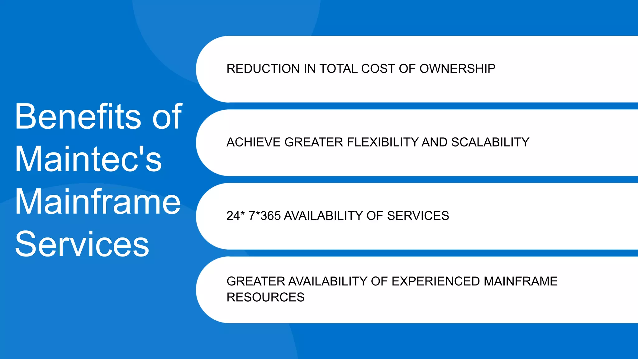 Mainframe Services | Maintec | PPT