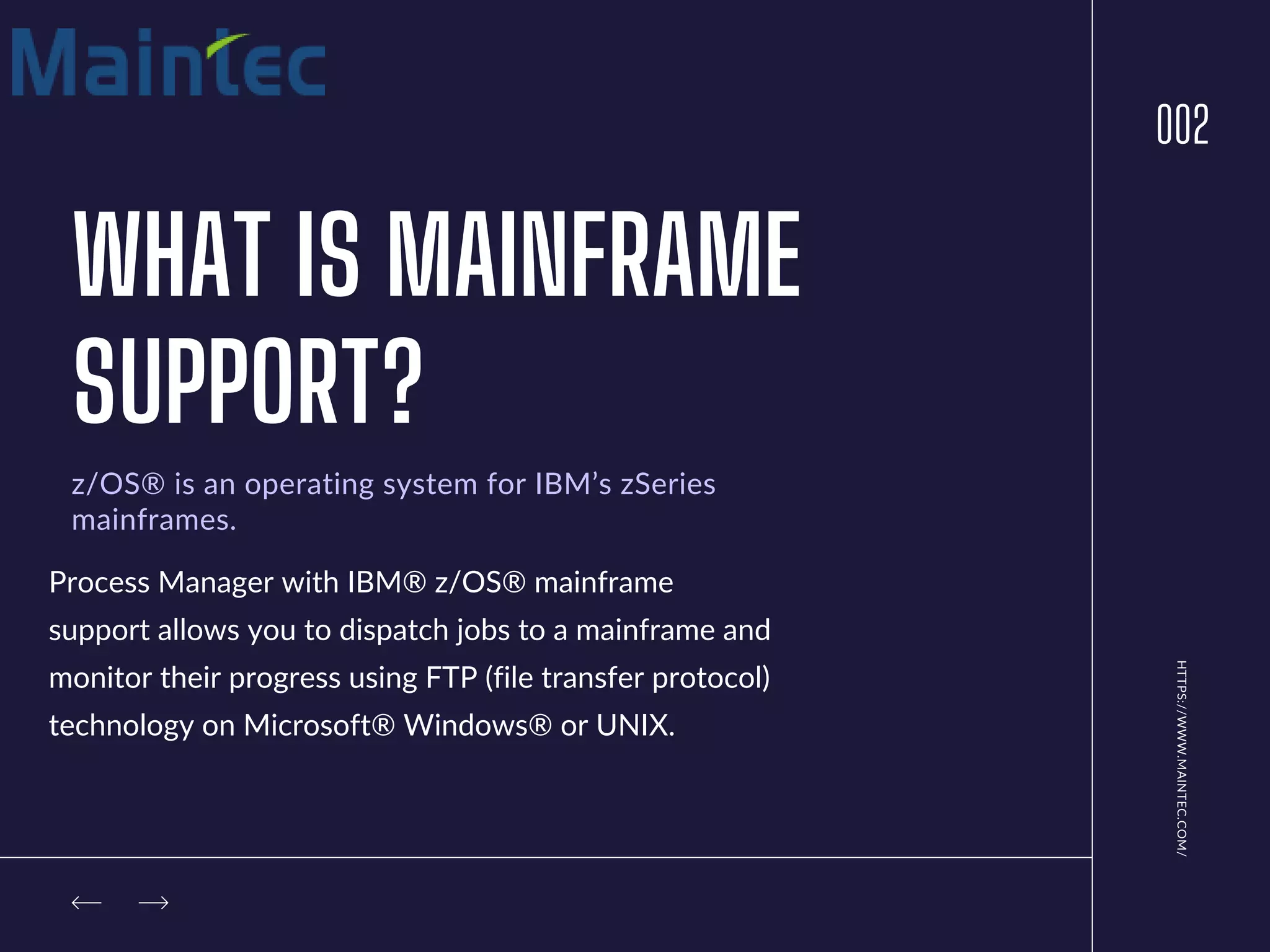 Mainframe support | PPT