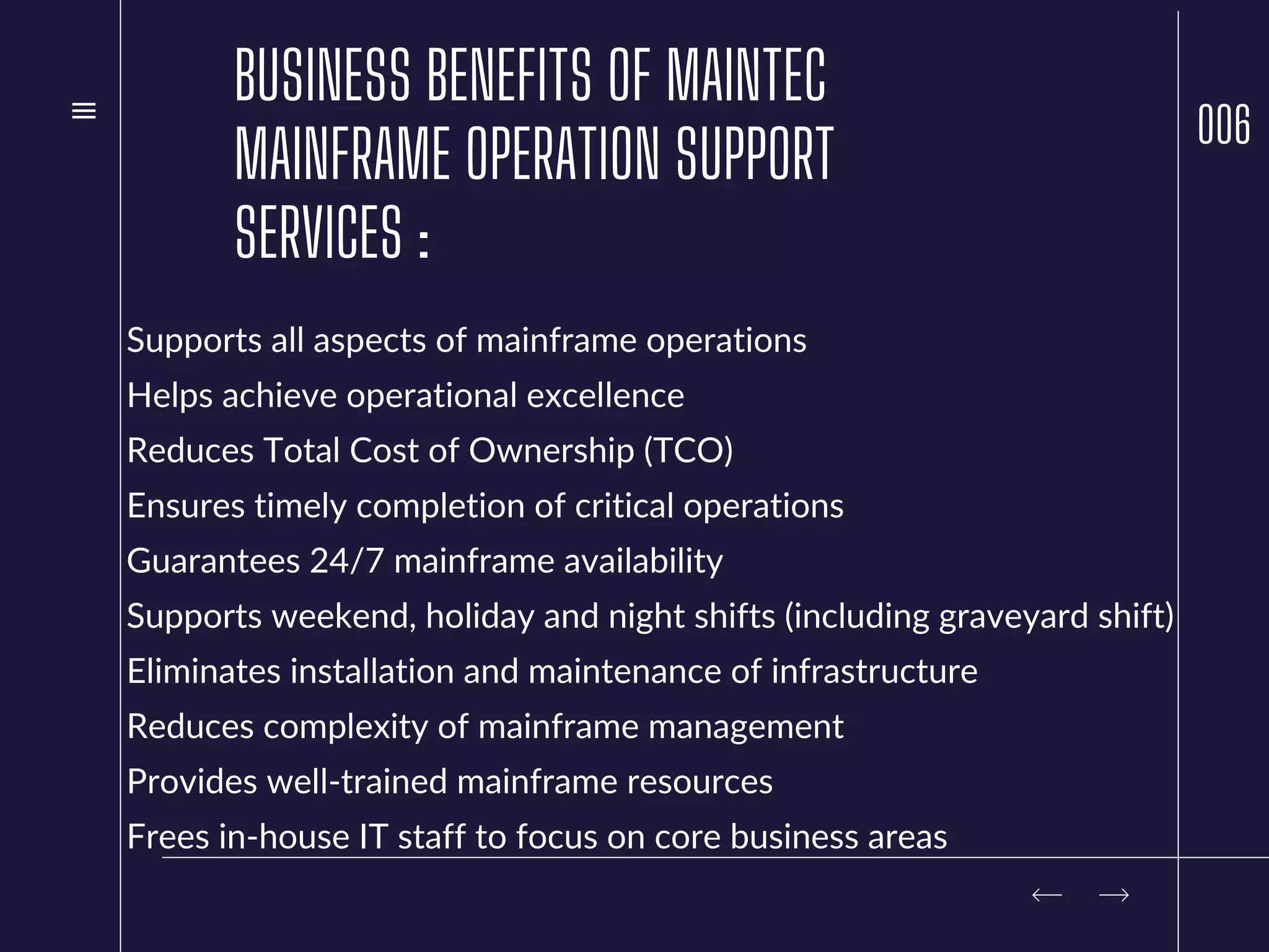 Mainframe support | PPT