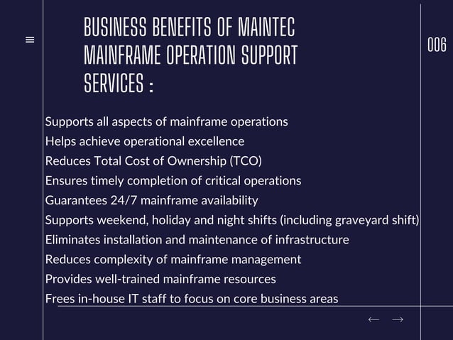 Mainframe support | PPT