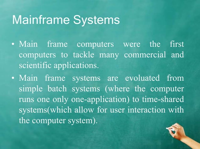 Mainframe systems | PPTX | Operating Systems | Computer Software and Applications