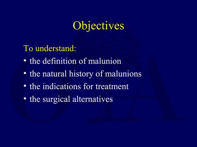 Malunion - Principals and Management - Dr Chintan N. Patel | PPT ...