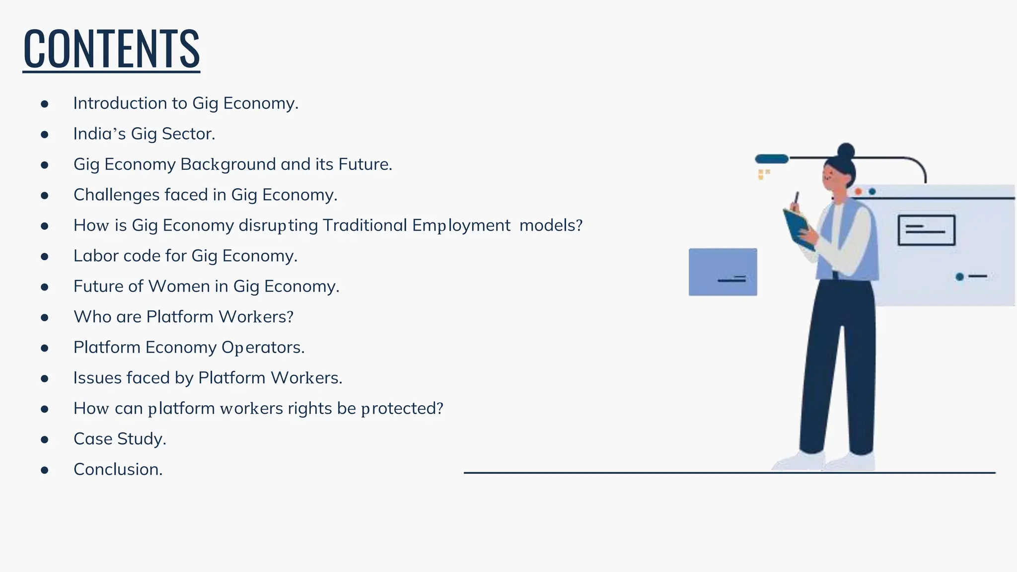 Presentation on Gig economy and Platform workers | PPTX
