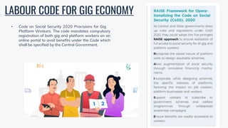 Presentation on Gig economy and Platform workers | PPTX