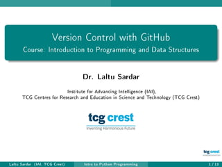 Version control with Github with Python.pdf