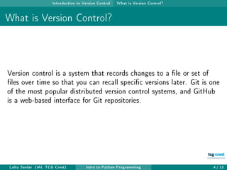 Version control with Github with Python.pdf