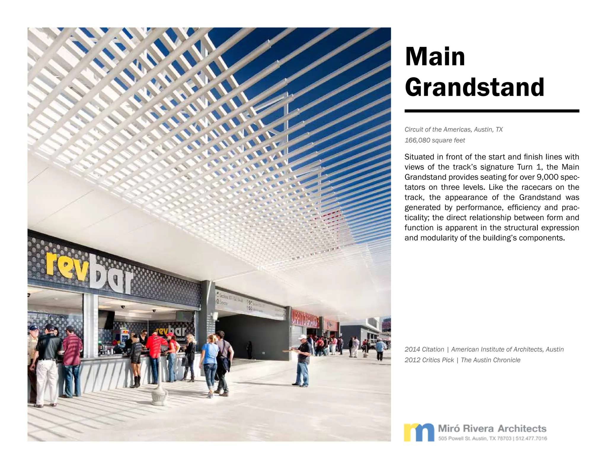 Main Grandstand_stand .pdfmain grandstand for formula 1 in cota | PDF