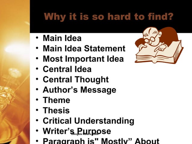 Finding the Main Idea | PPT | Geography | Science