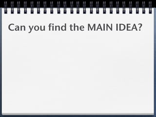 Main Idea | PPT