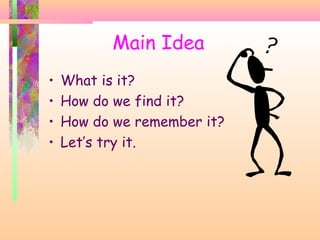 Main idea | PPT