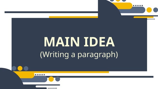 MAIN IDEA POWERPOINT PRESENTATION ENGLISH | PPTX