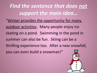 Main idea and supporting details slide | PDF