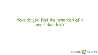 Main idea non fiction (1) | PPT