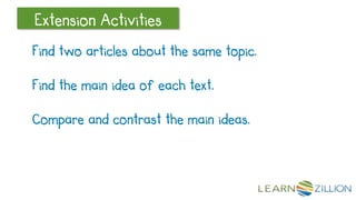 Main idea non fiction (1) | PPTX