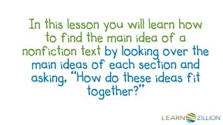 Main idea non fiction (1) | PPTX