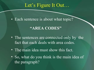 Inferred Main Idea | PPT