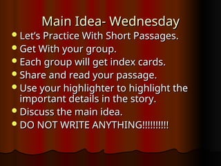 Main Idea or Central Idea PowerPoint-1.ppt