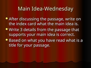 Main Idea or Central Idea PowerPoint-1.ppt
