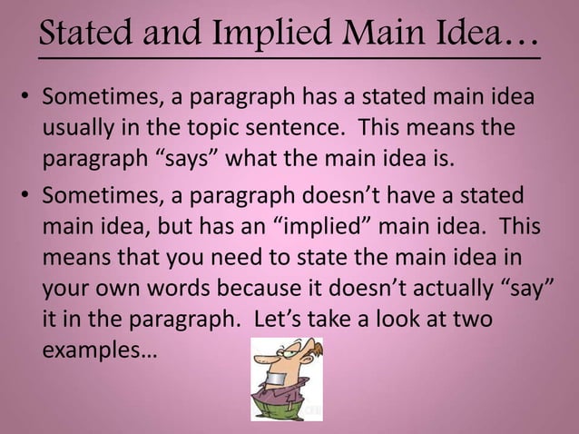 Main idea power_point | PPT