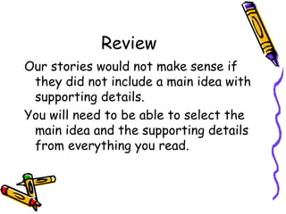 Main Idea PowerPoint.ppt fuyth h | PPT